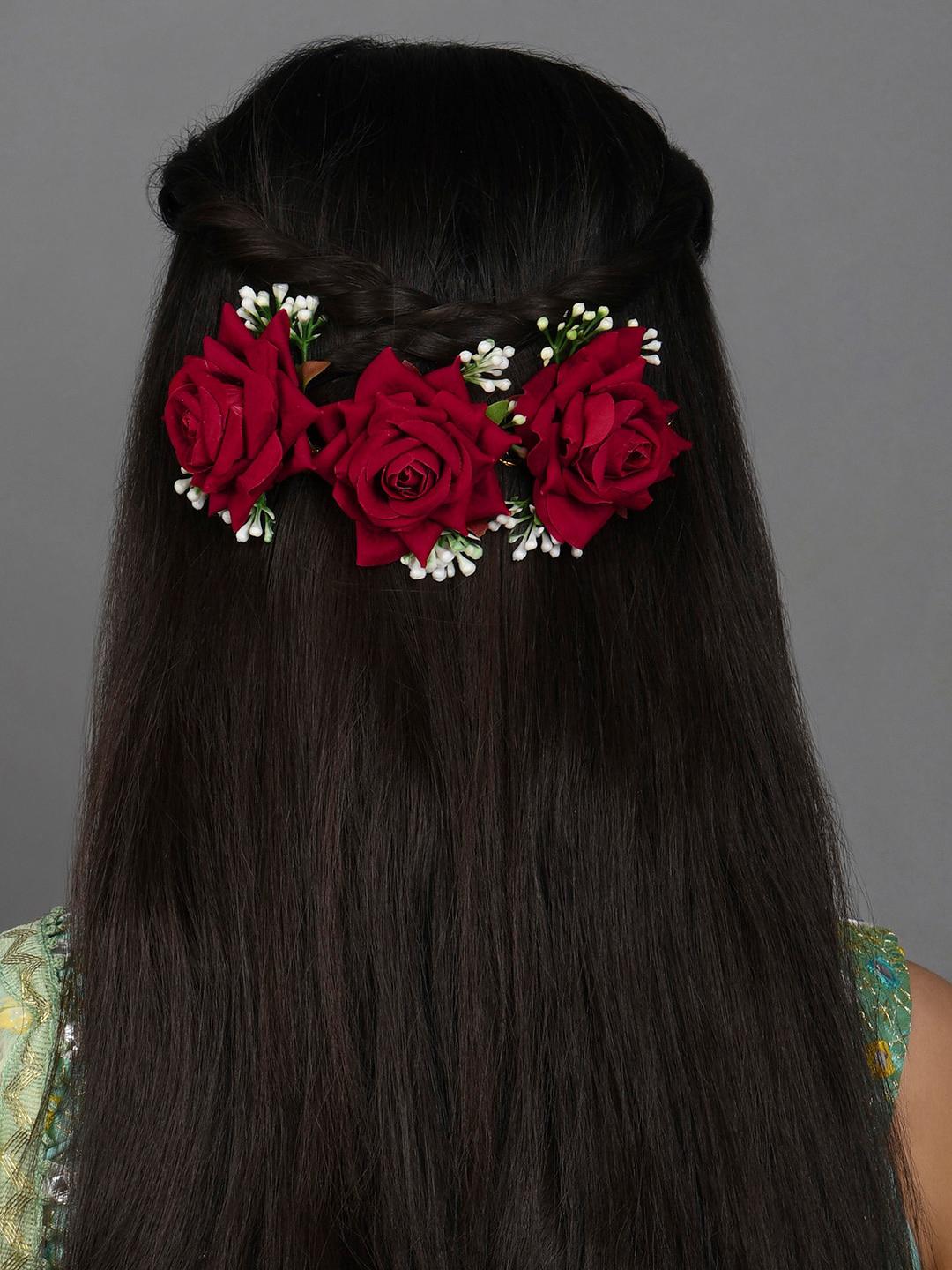 Buy Fida Women Set Of 3 Embellished Hair Accessory - Hair Accessory for ...