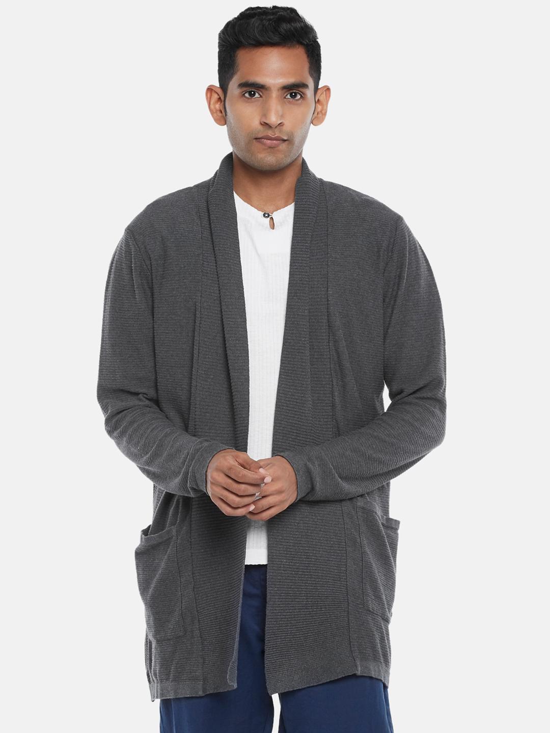 Buy 7 Alt By Pantaloons Self Design Open Front Shrug - Shrug for Men ...
