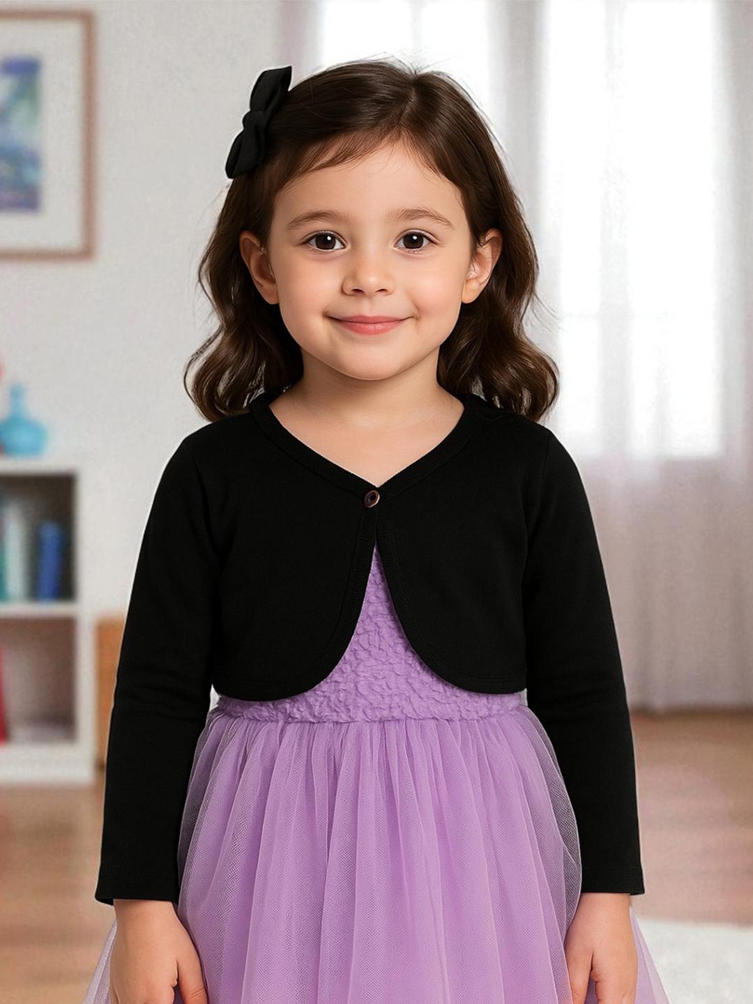 Buy Kryptic Girls Cotton Crop Button Shrug - Shrug for Girls 22007550 ...