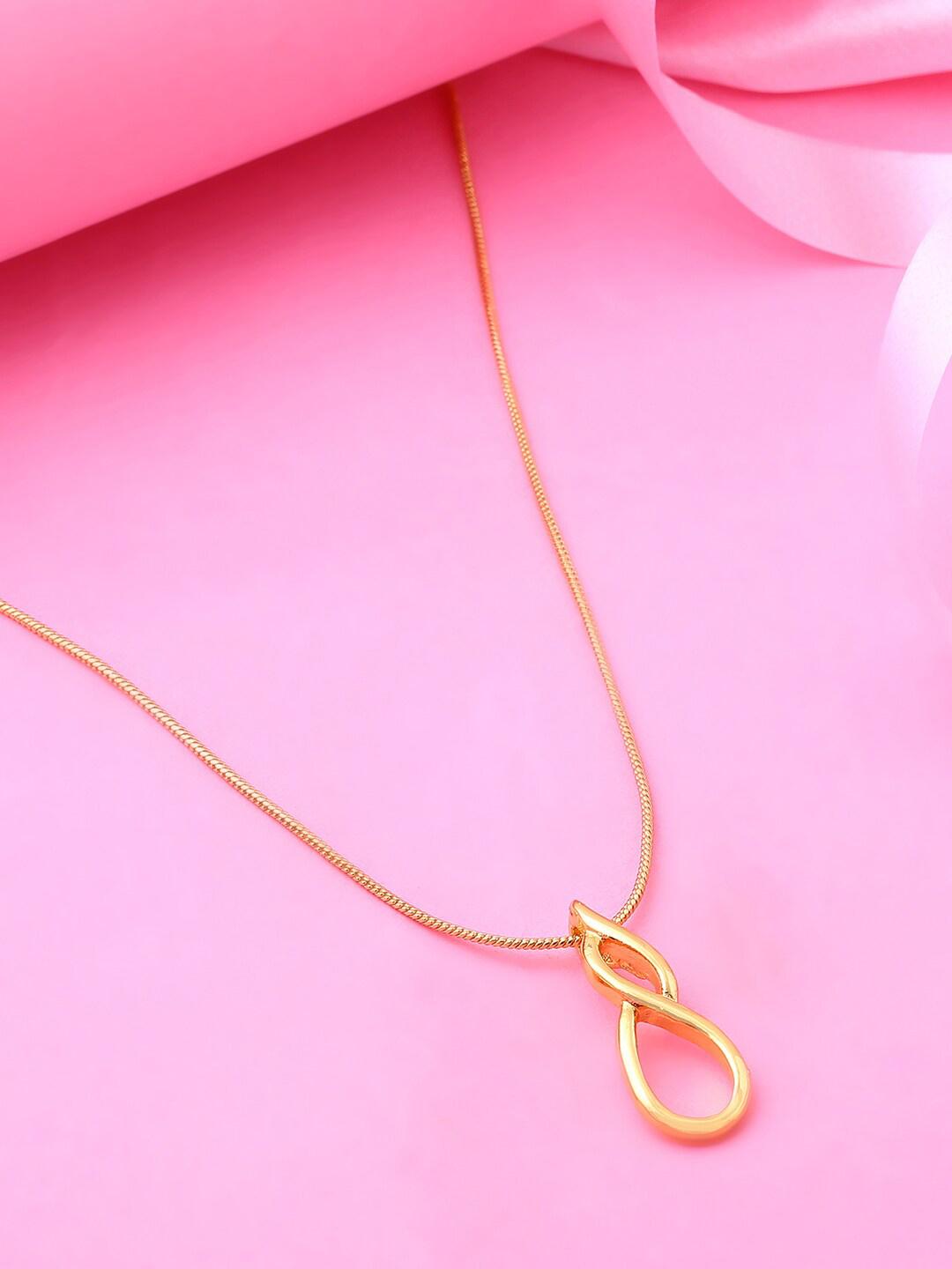 Buy Estele Gold Plated Pendant Chain - Necklace And Chains for Women ...