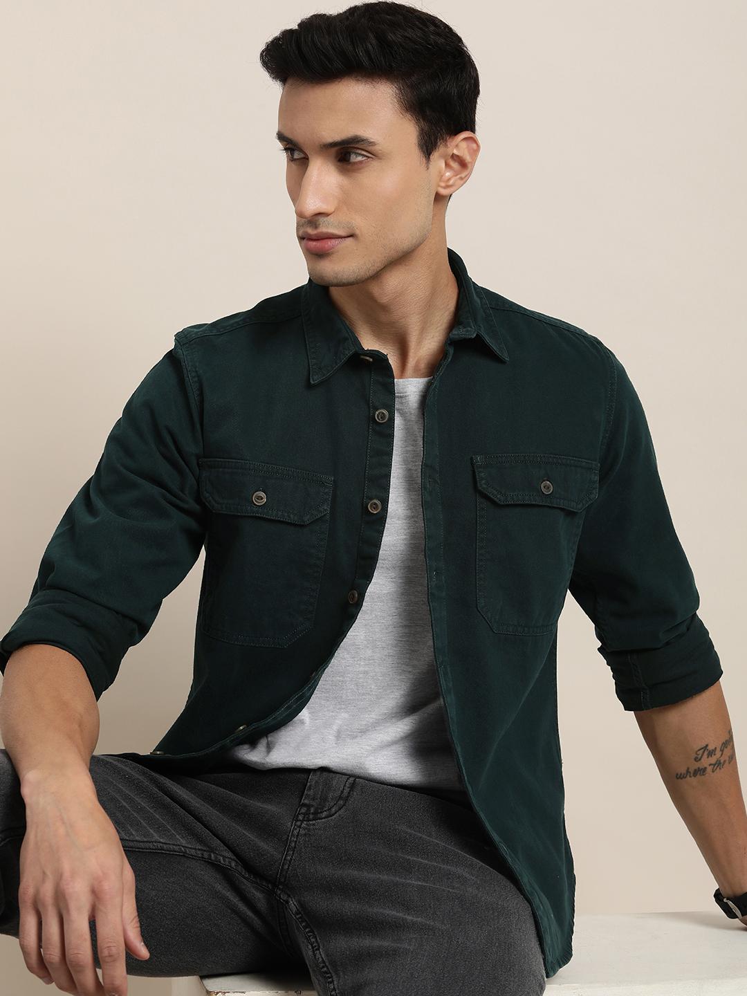 Buy Moda Rapido Solid Casual Shirt - Shirts for Men 22010638 | Myntra