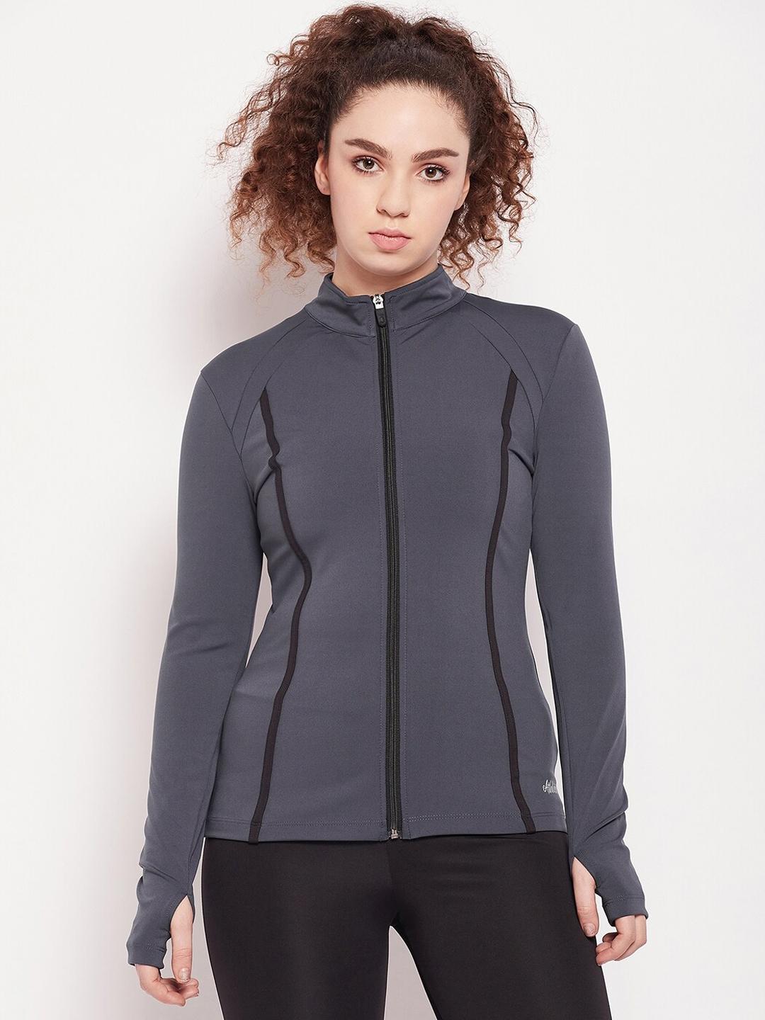 Buy ATHLISIS Reflective Strip Mock Collar Long Sleeves Dry Fit Training ...