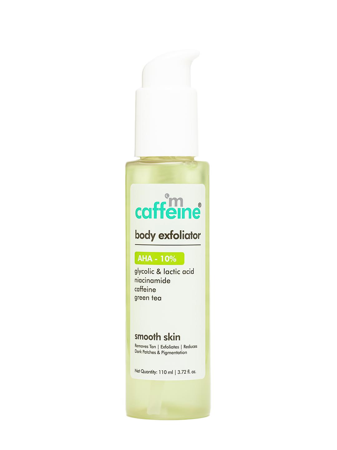 Buy MCaffeine 10% AHA Body Exfoliator With Niacinamide & Green Tea ...