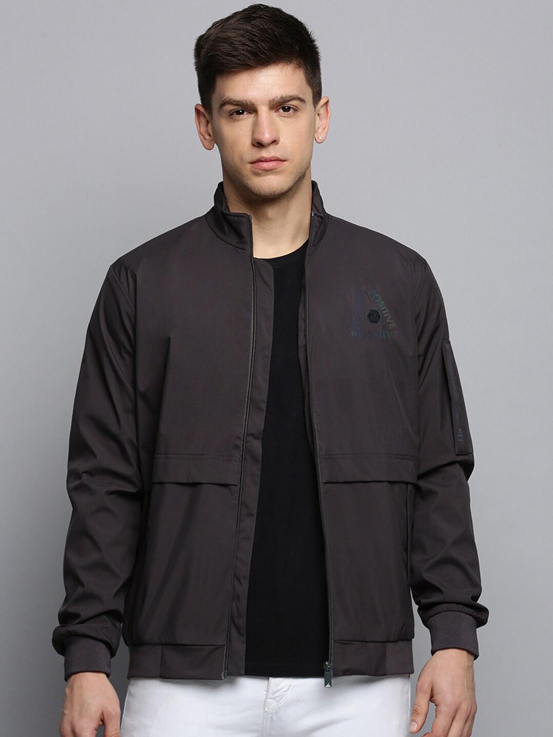 Buy SHOWOFF Mock Collar Water Resistant Sporty Jacket - Jackets for Men ...
