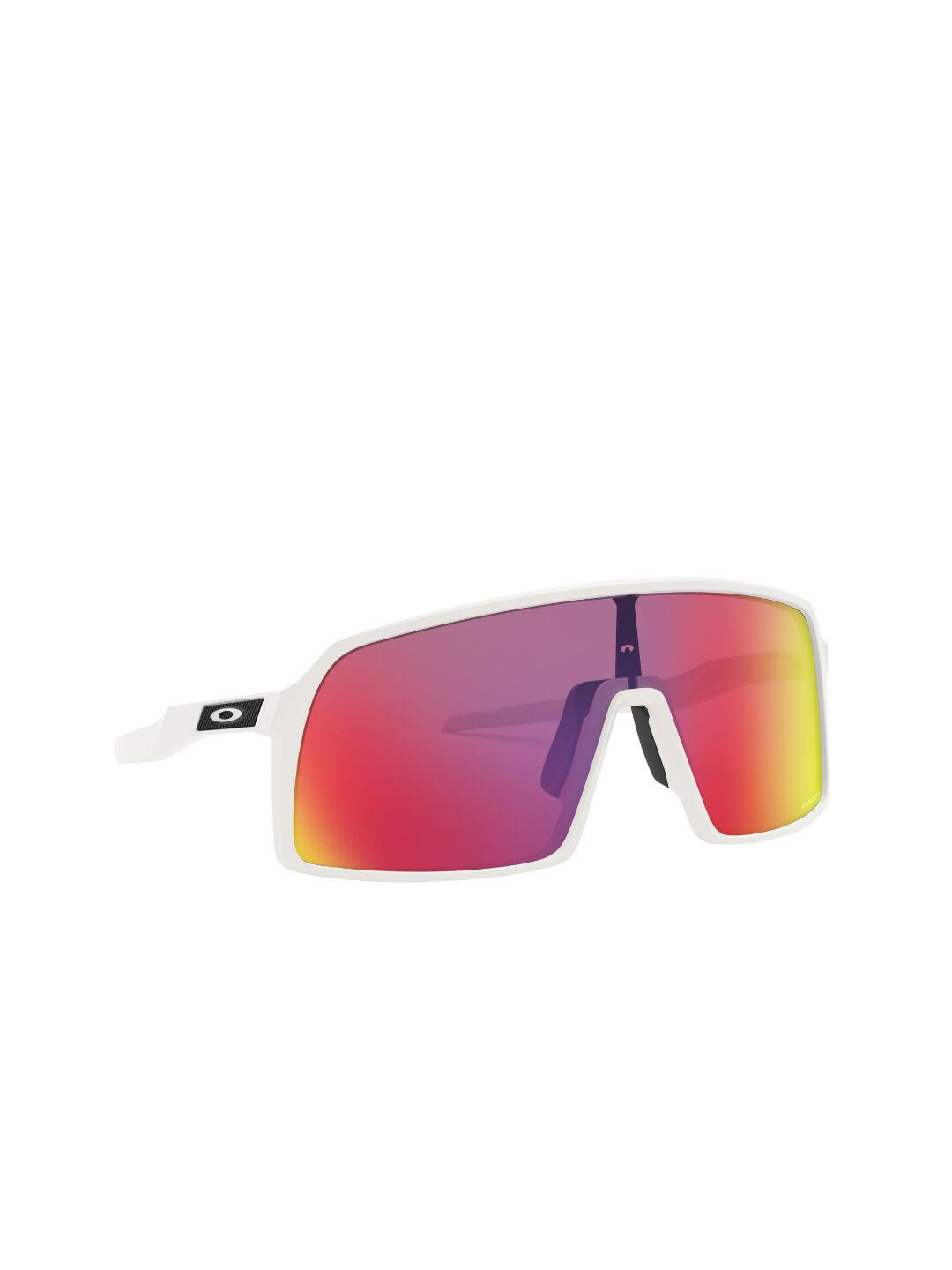 Buy OAKLEY Men UV Protected Red Lens Rectangle Sunglasses ...