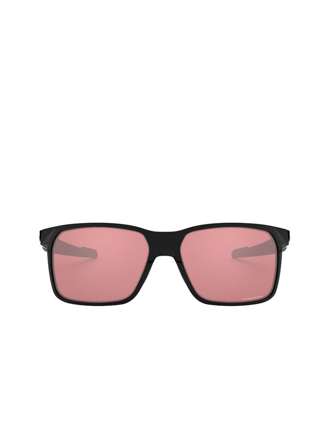Buy OAKLEY Men UV Protected Red Lens Rectangle Sunglasses ...