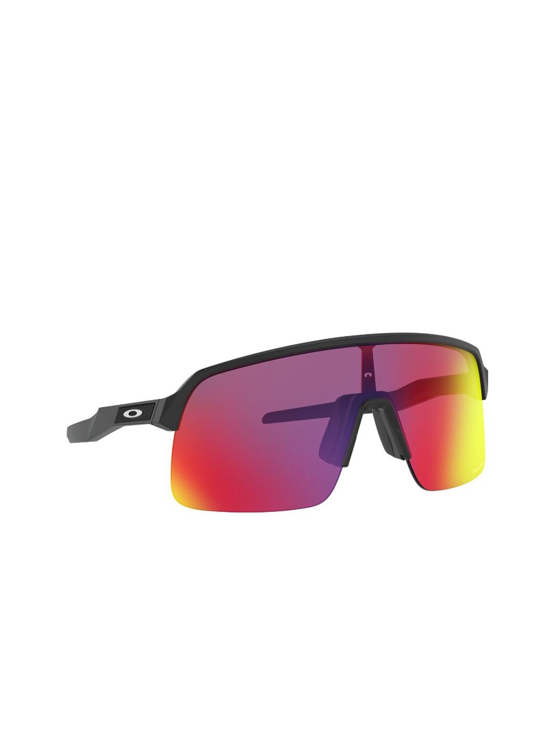 Buy OAKLEY Men UV Protected Red Lens Rectangle Sunglasses ...