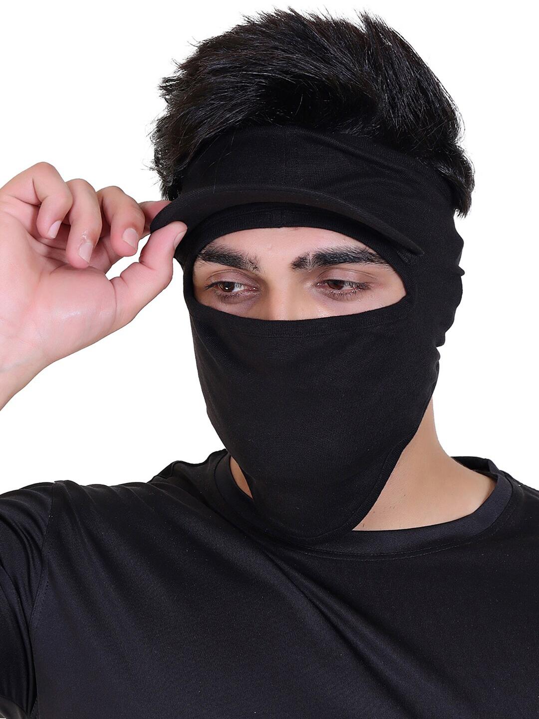 Buy Gajraj Cotton Strechable Full Face Masks With Visor - Outdoor Masks ...