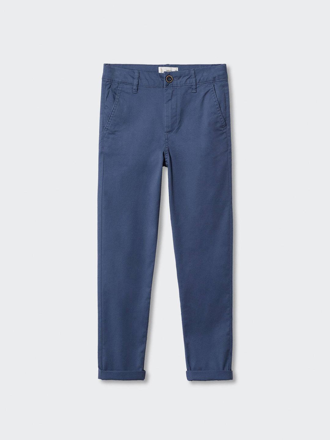 Buy Mango Kids Boys RegularChinos Trousers - Trousers for Boys 22098838 ...
