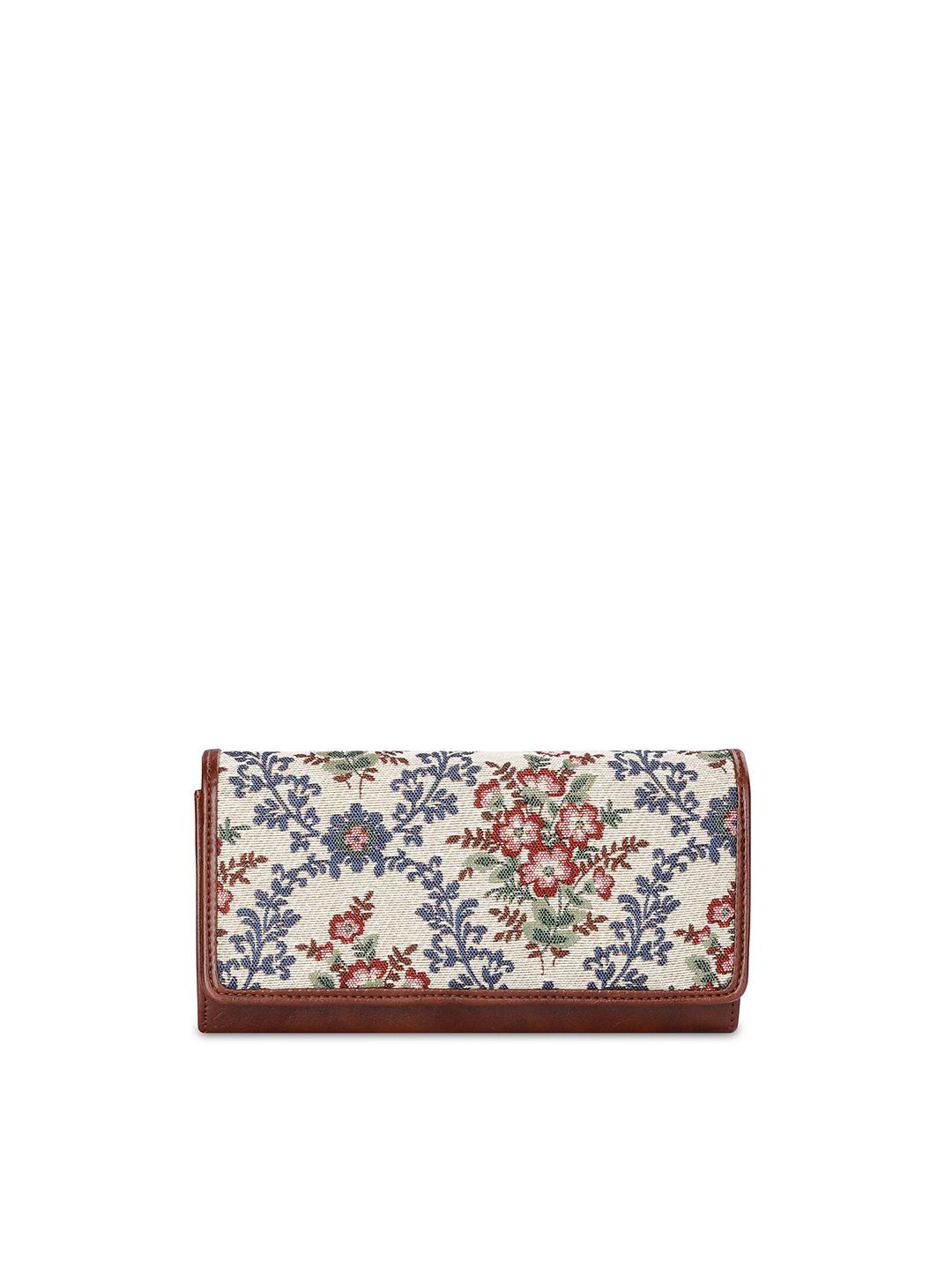 Buy THE CLOWNFISH Sharon Floral Printed Two Fold Wallet - Wallets for ...