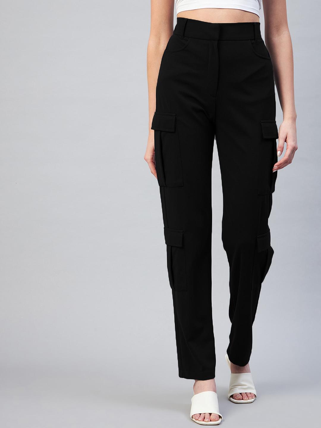 Buy RARE Women High Rise Cotton Cargos - Trousers for Women 22123136 ...