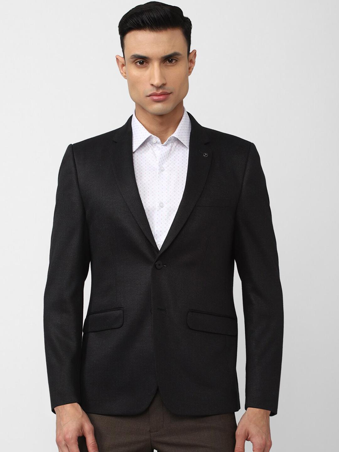 Buy Van Heusen Men Slim Fit Single Breasted Blazer - Blazers for Men ...