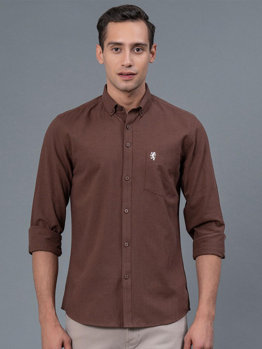 Buy Red Tape Red Tape Button Down Collar Cotton Linen Casual Shirt ...