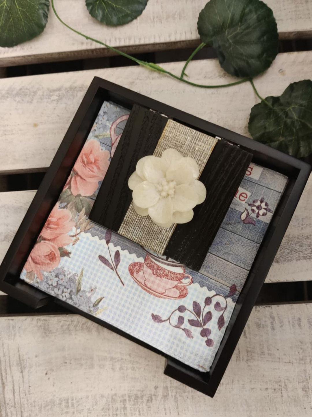 Buy COCKTAIL Brown Tissue Paper Holder With Weighted Flap - Tissue ...