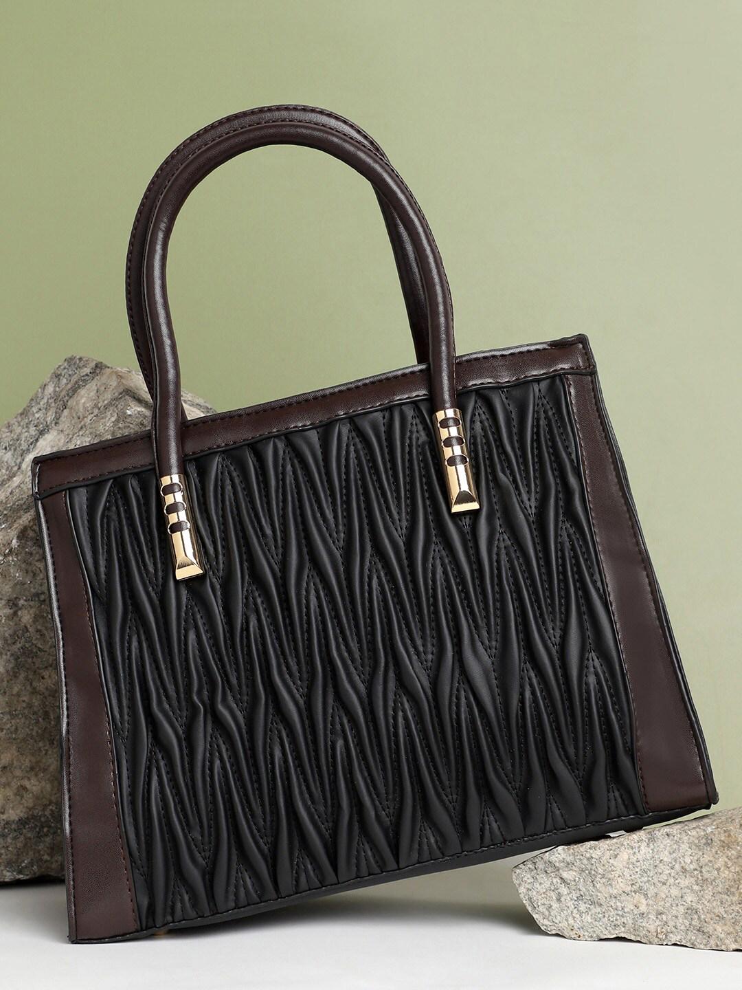 Buy HAUTE SAUCE Textured Handheld Bag With Pouch - Handbags for Women ...