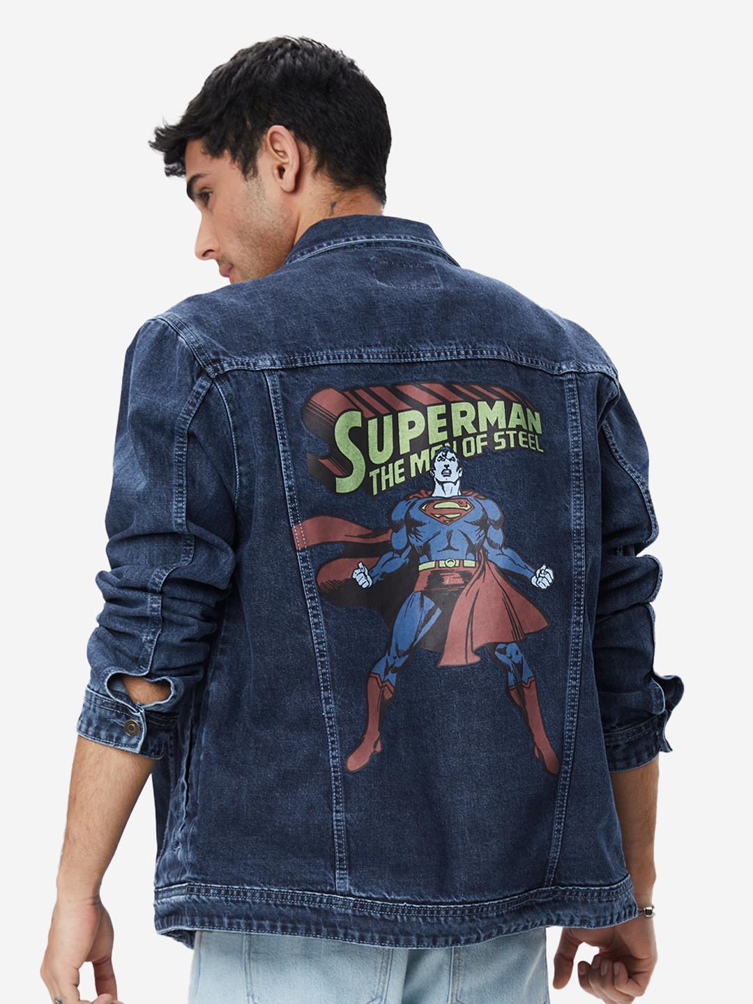 Buy The Souled Store Men Superman Printed Embroidered Detailed Pure ...