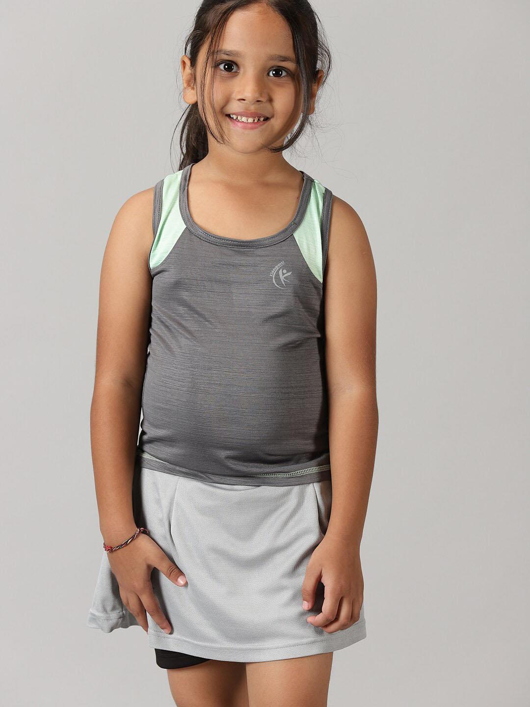 Buy KiddoPanti Grey Tank Top - Tops for Girls 22244736 | Myntra