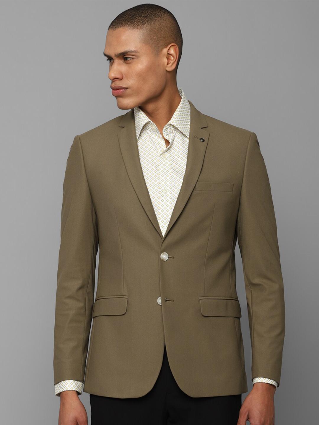 Buy Allen Solly Slim Fit Single Breasted Formal Blazer - Blazers for ...