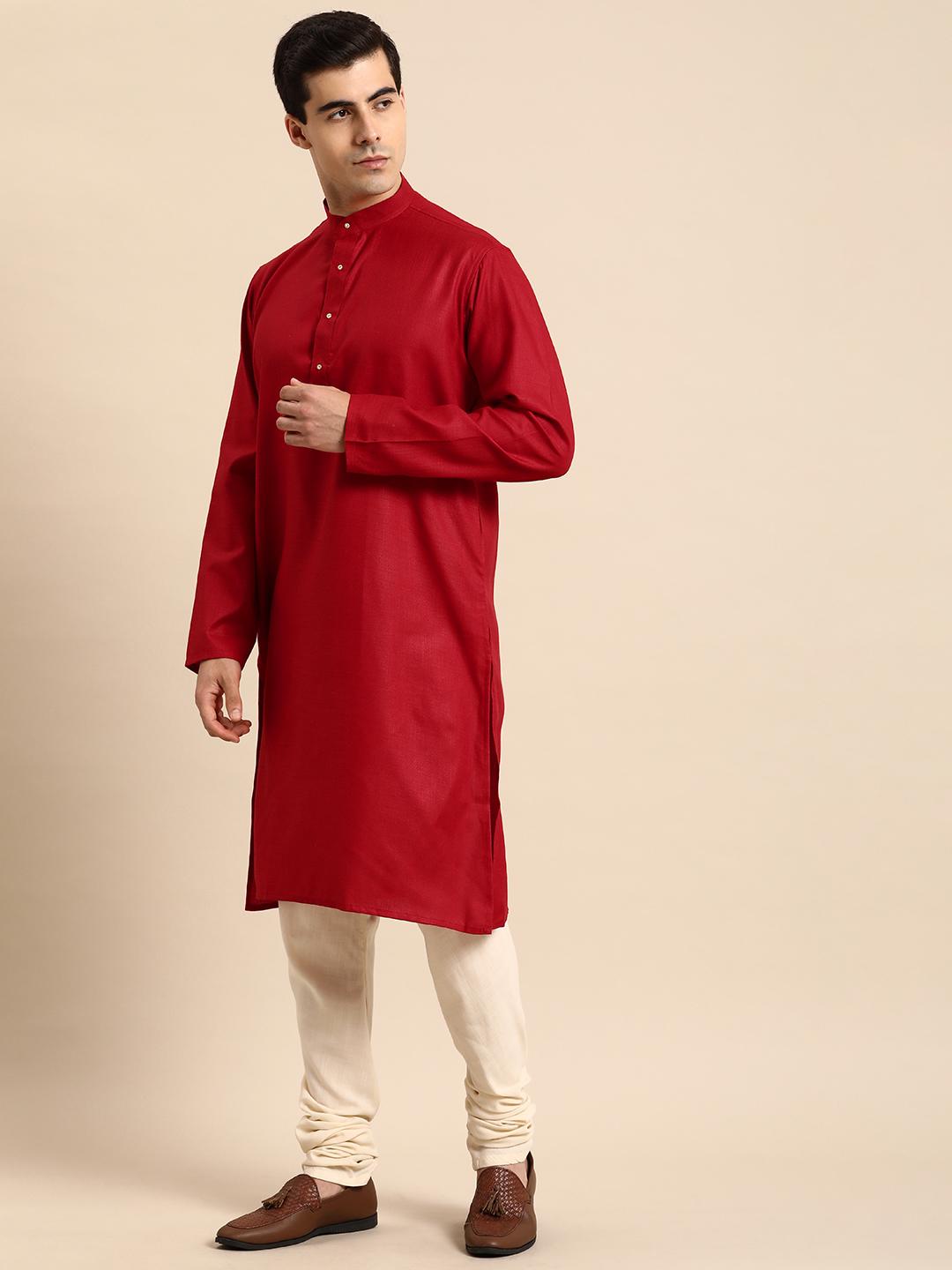 Buy Anouk Men Solid Kurta - Kurtas for Men 22276374 | Myntra