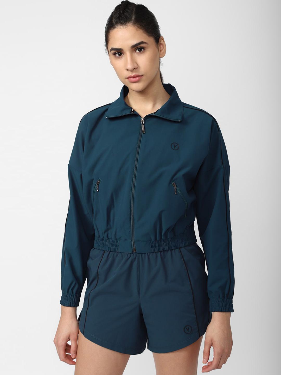 Buy Van Heusen Woman Shirt Collar Crop Sporty Jacket - Jackets for ...
