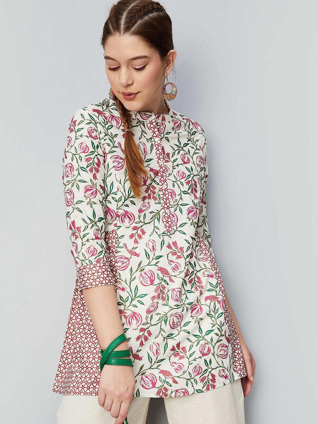 Buy Max Band Collar Printed Tropical Tunic - Tunics for Women 22343598 ...