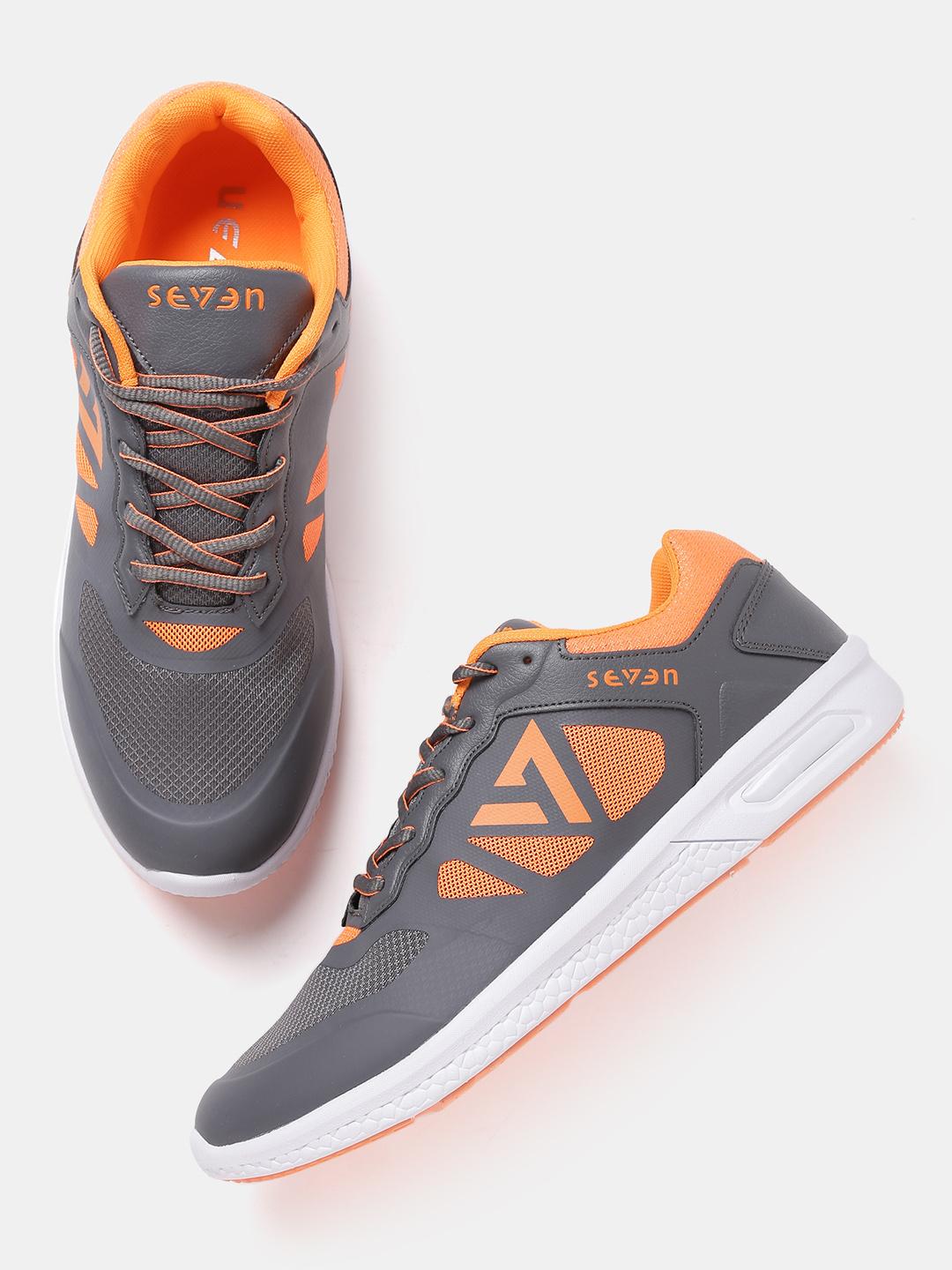 Buy SEVEN By MS Dhoni Men Grey Notus Running Shoes - Sports Shoes for ...