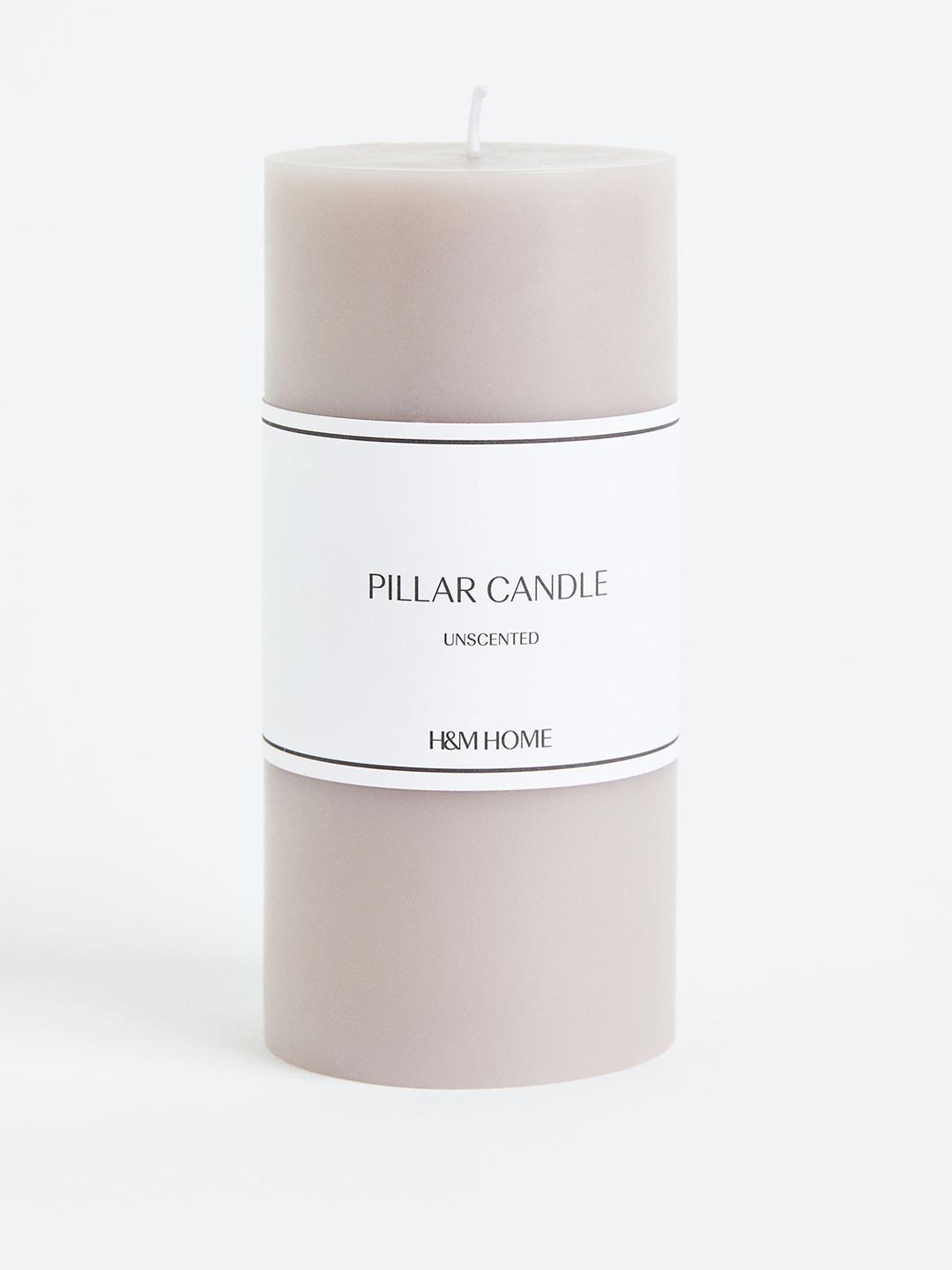 Buy H&M Grey Large Pillar Candle - Candles for Unisex 22371608 | Myntra