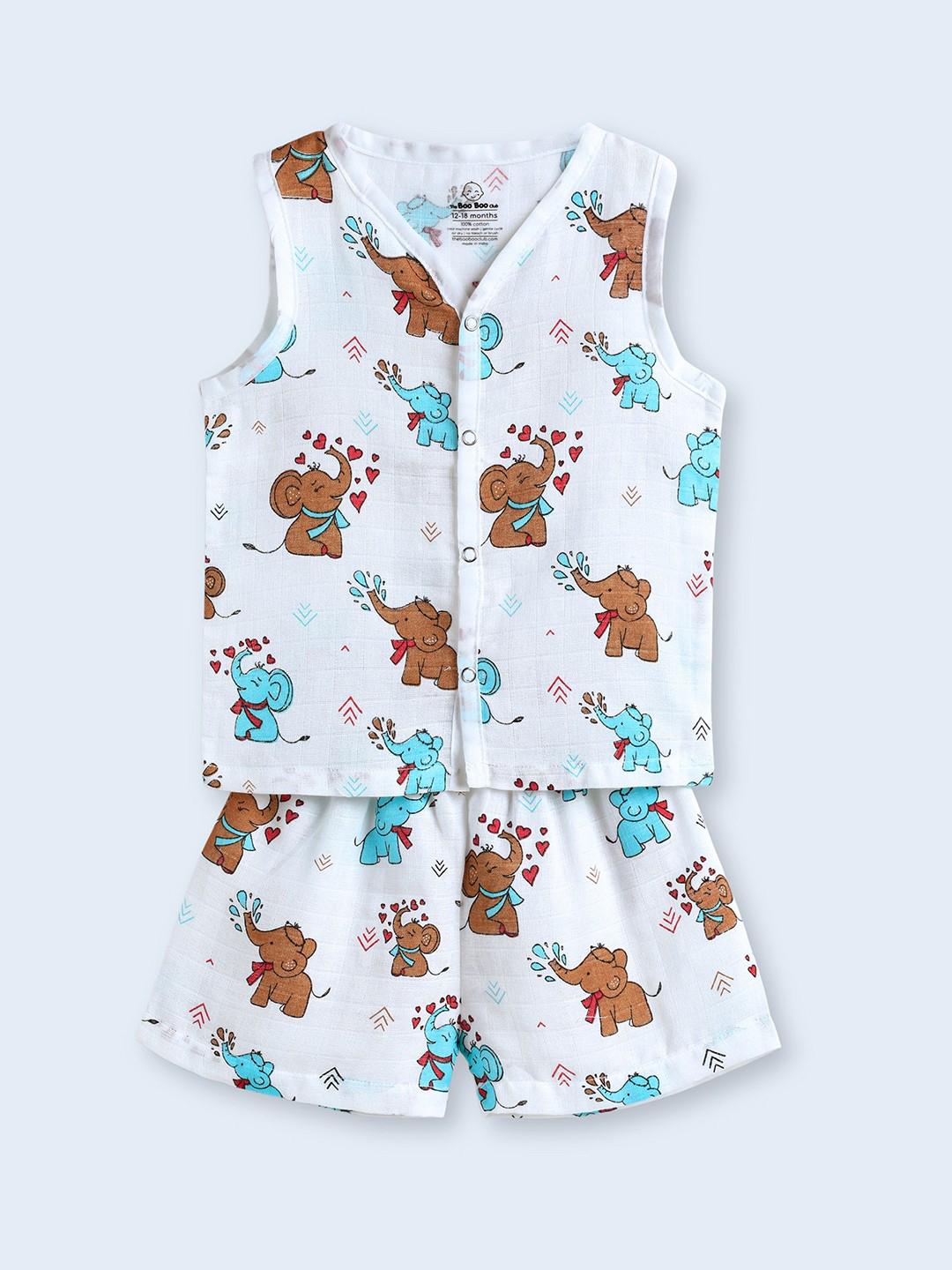Buy The Boo Boo Club Infants Pure Cotton Printed Sustainable Top With ...