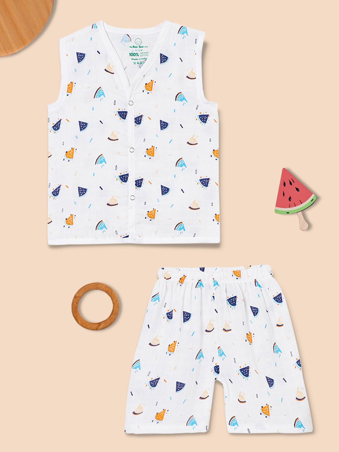 Buy The Boo Boo Club Kids Infants Pure Cotton Printed Sustainable Shirt ...