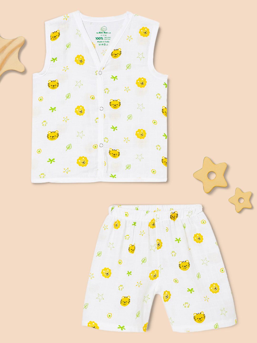 Buy The Boo Boo Club Infants Pure Cotton Printed Sustainable Top With ...