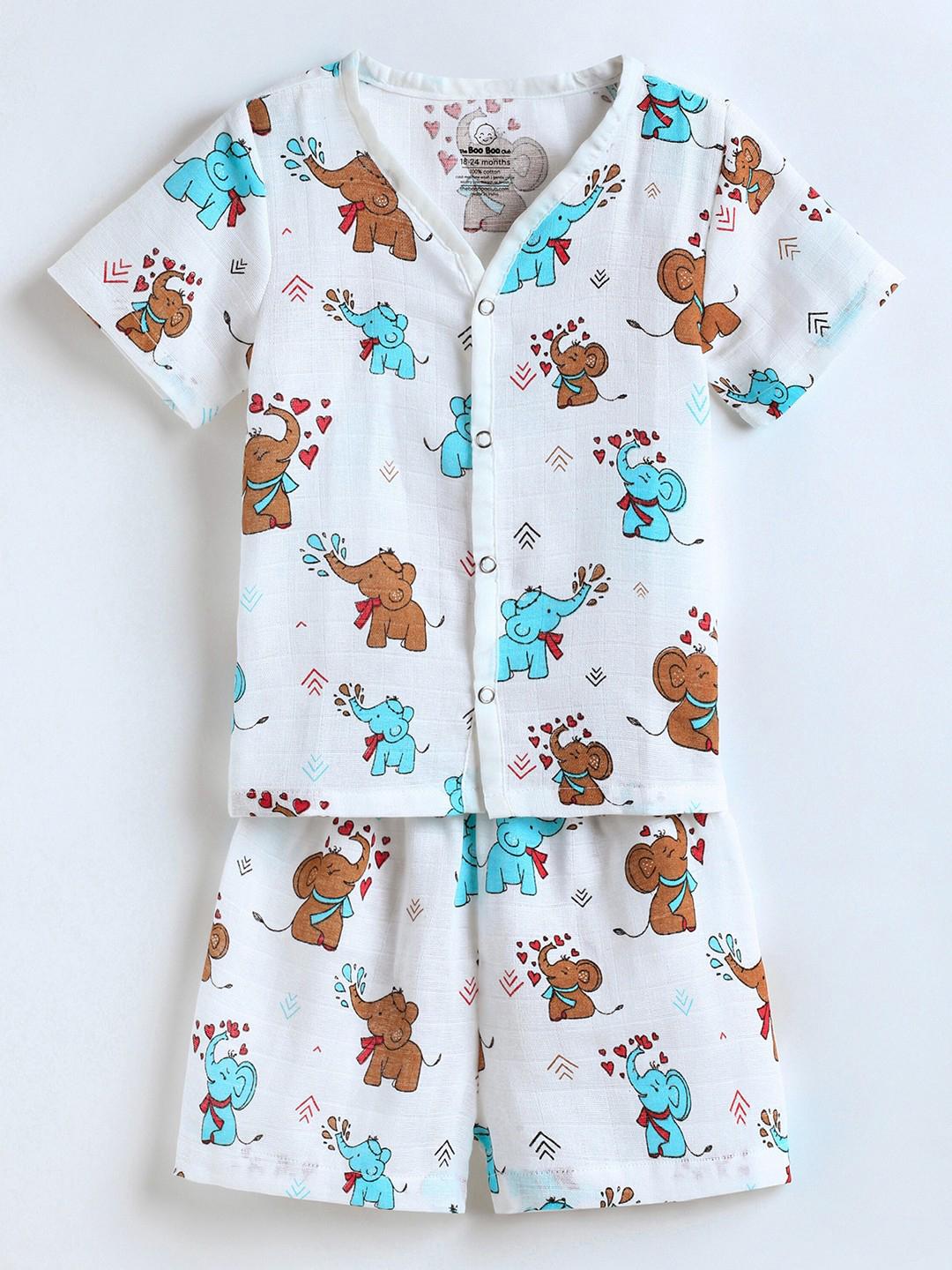 Buy The Boo Boo Club Kids Infants Pure Cotton Printed Sustainable Shirt ...