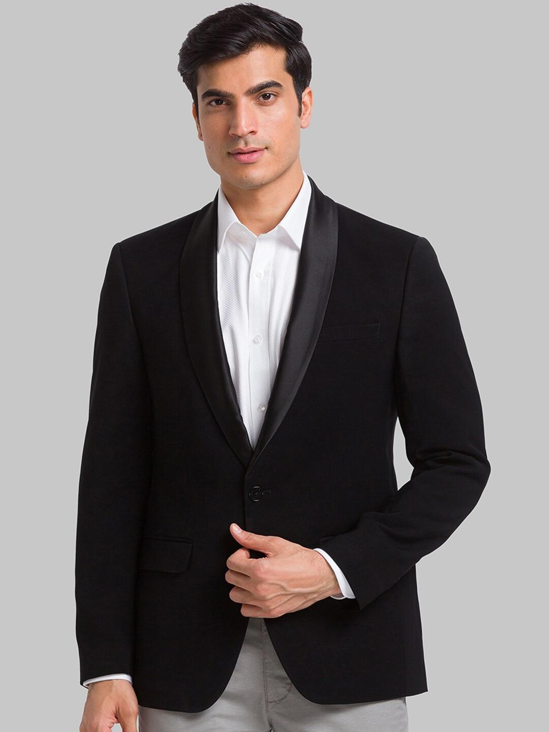 Buy Park Avenue Super Slim Fit Single Breasted Blazer - Blazers for Men ...
