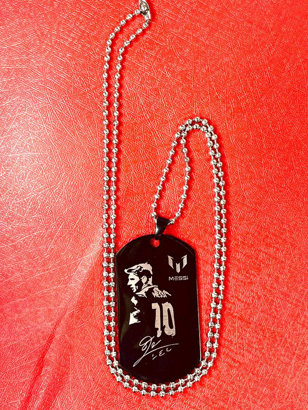 Buy UNIVERSITY TRENDZ Men Silver Plated Star Footballer Lionel Messi ...