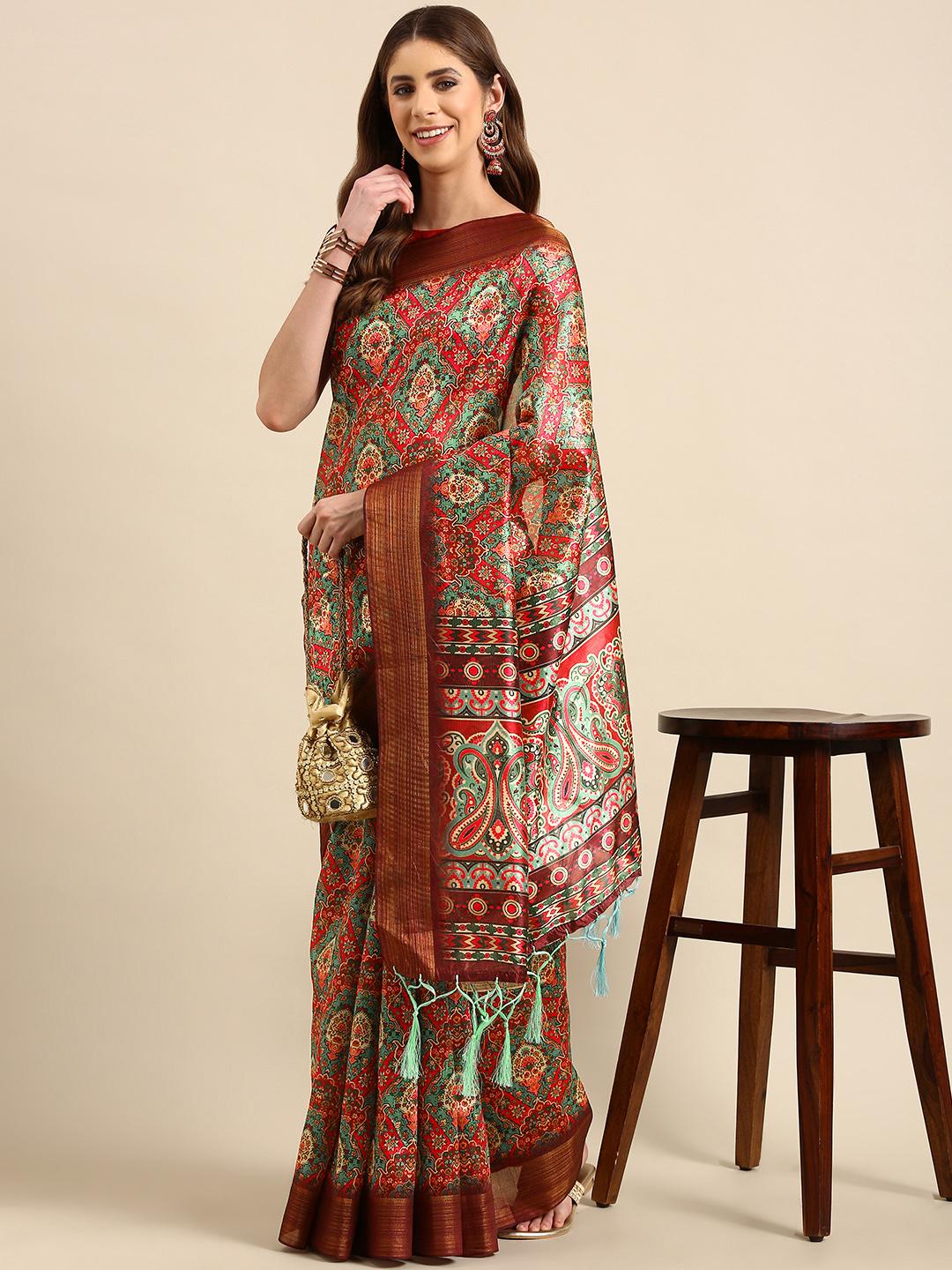 Buy SHANVIKA Ethnic Motifs Saree - Sarees for Women 22455974 | Myntra