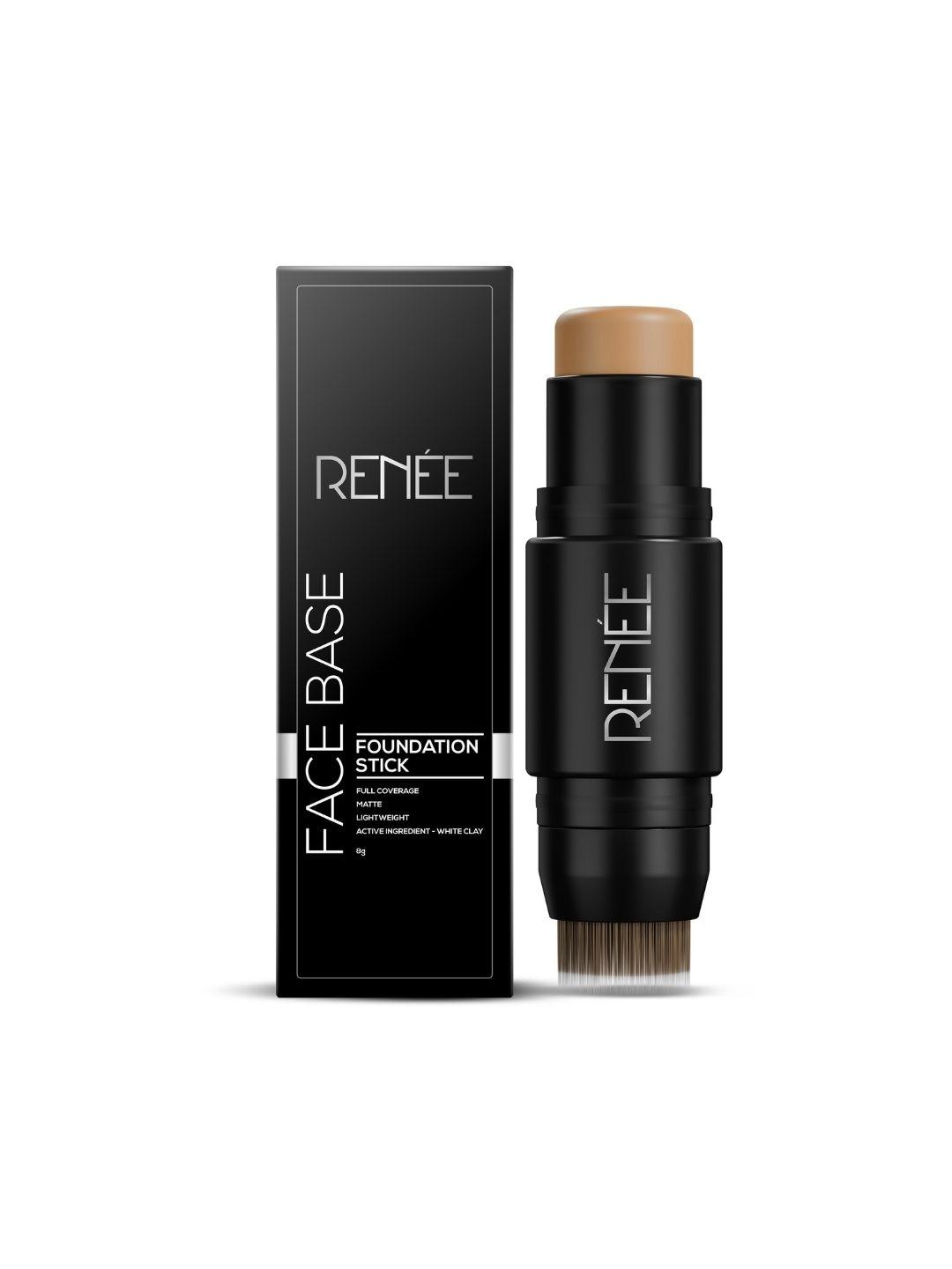Buy Renee Face Base Lightweight Matte Foundation Stick With White Clay ...