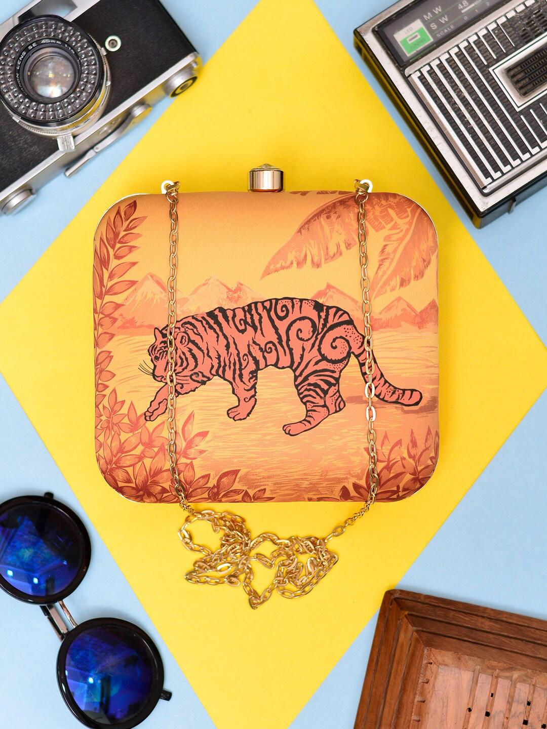 Buy ARTKLIM Printed Box Clutch With Shoulder Strap - Clutches for Women ...