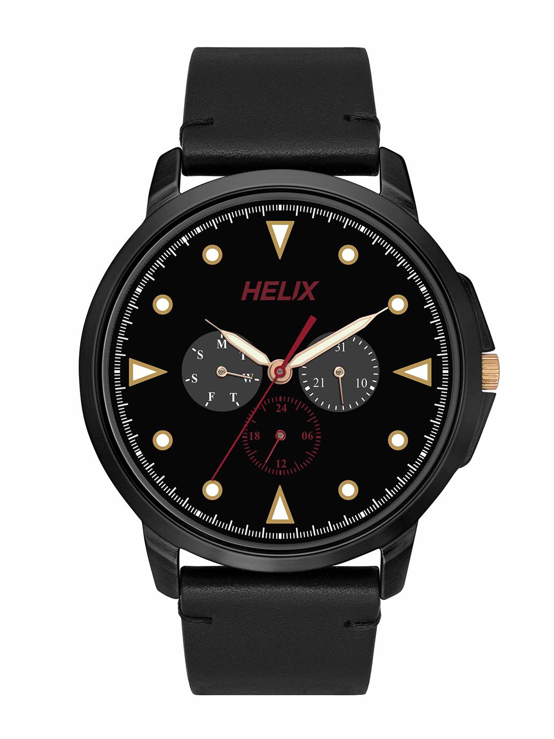 Buy Helix By Timex Black Round Dial Analog Men's Watch TW027HG36 - Watches for Men 22488736 | Myntra
