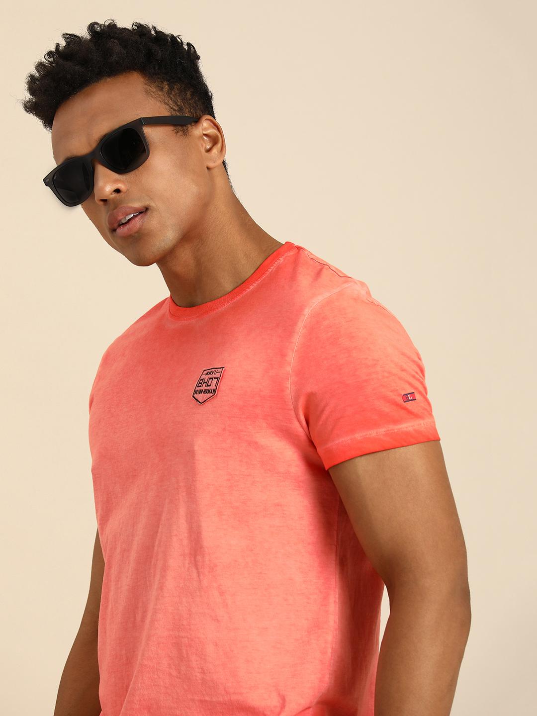 Buy Being Human Pure Cotton Slim Fit T Shirt With Applique - Tshirts ...