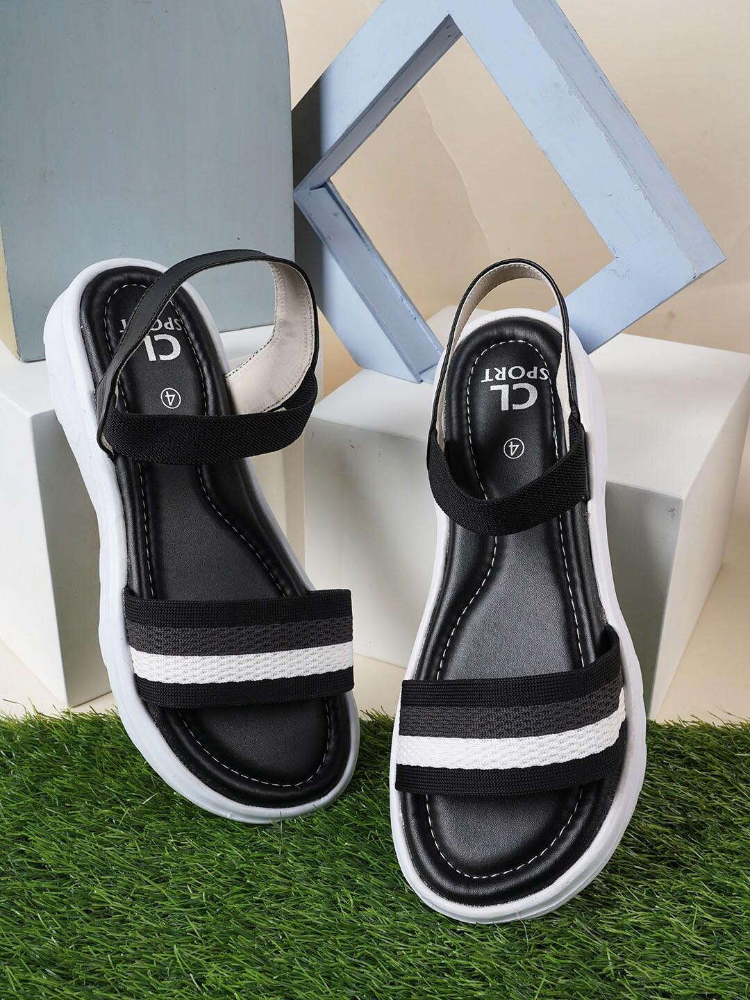 Buy Carlton London Sports Women Woven Design Open Toe Flats With ...