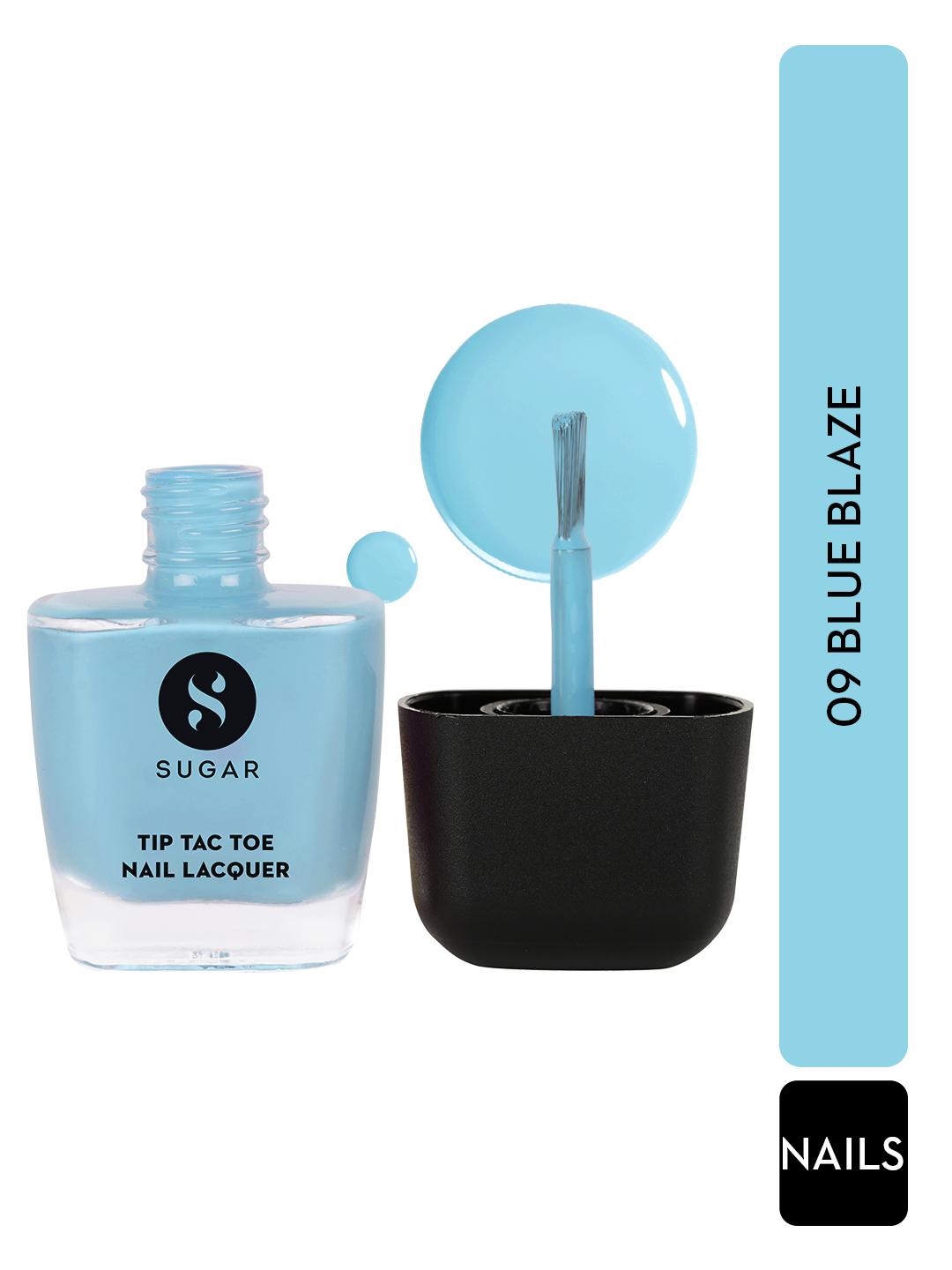 Buy SUGAR Tip Tac Toe Long Lasting Glossy Nail Lacquer 9ml Blue Blaze ...