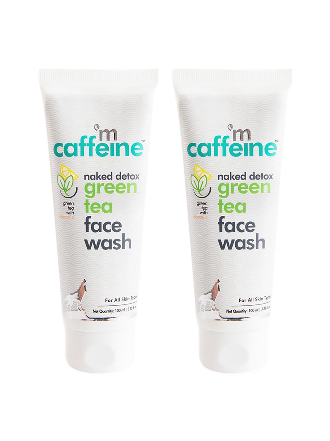 Buy MCaffeine Set Of 2 Vitamin C Green Tea Face Wash 100ml Each - Face ...