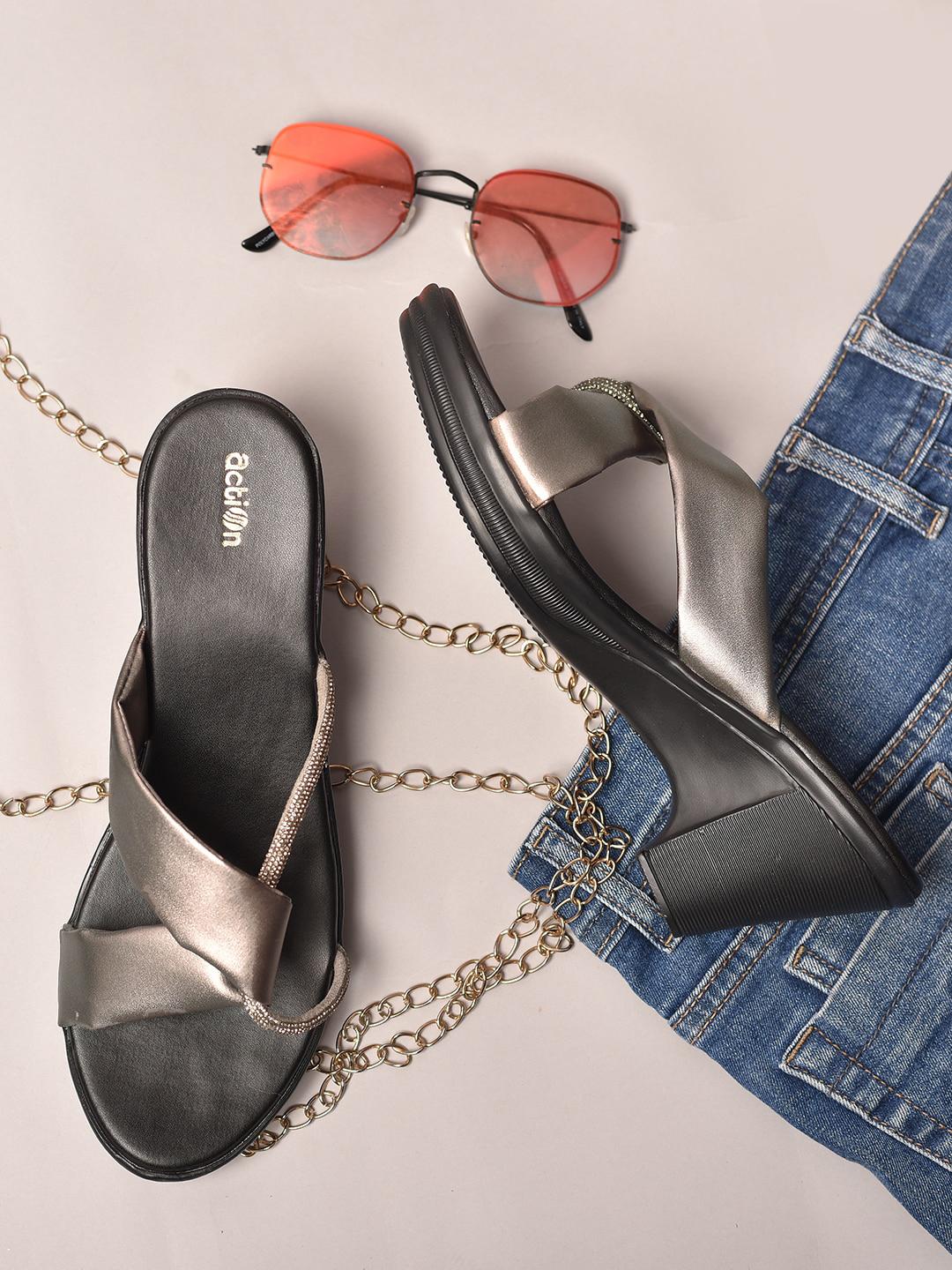 Buy Action Embellished Platform Heels - Heels for Women 22525438 | Myntra