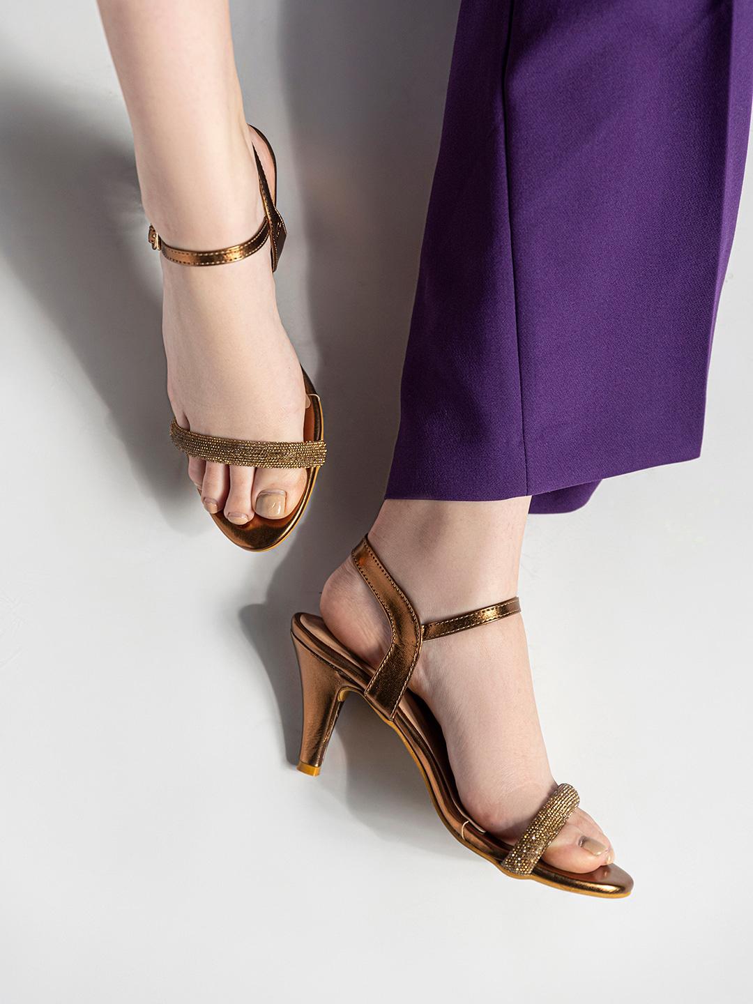 Buy Shezone Embellished Slim Heels - Heels for Women 22546592 | Myntra