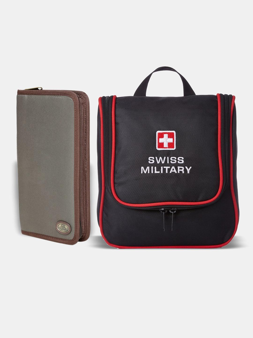Buy SWISS MILITARY Set Of 2 Textured Travel Accessory - Travel ...