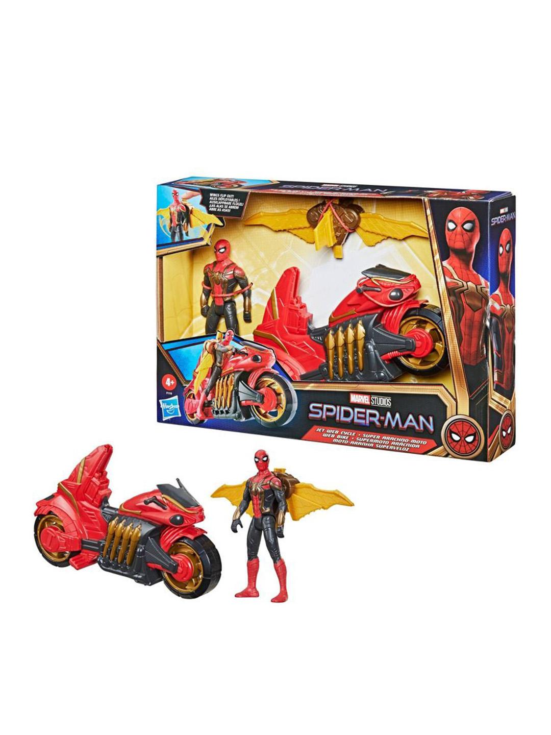 Buy Hasbro Marvel Spider Man Deluxe Jet Web Cycle - Action Figures And ...