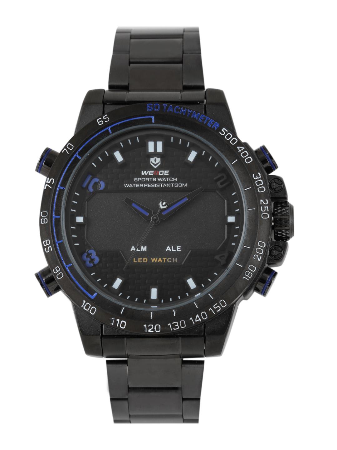 Buy WEIDE Men Black Analogue And Digital Watch WH6102B 4C - Watches for ...