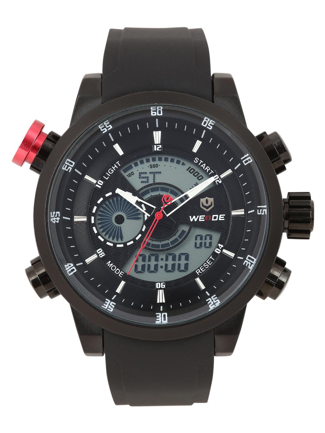 Buy WEIDE Men Black Multifunction Analogue And Digital Watch WH3401B ...