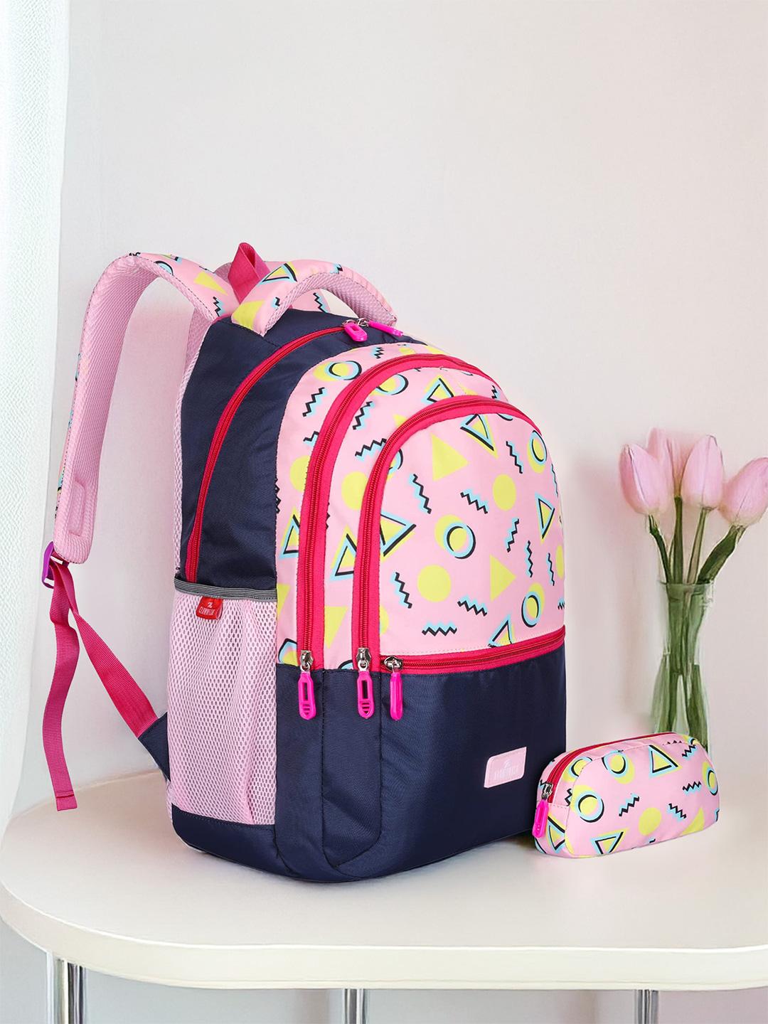 Buy THE CLOWNFISH Edutrek Kids Printed Medium Backpack With Zip Pouch ...
