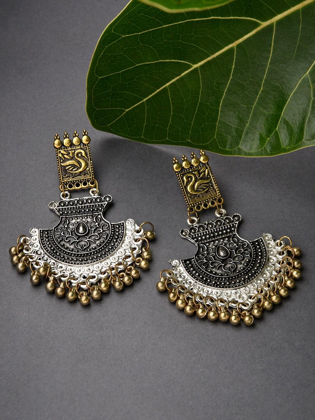 Buy Fida Silver Plated Chandbalis Earrings - Earrings for Women ...