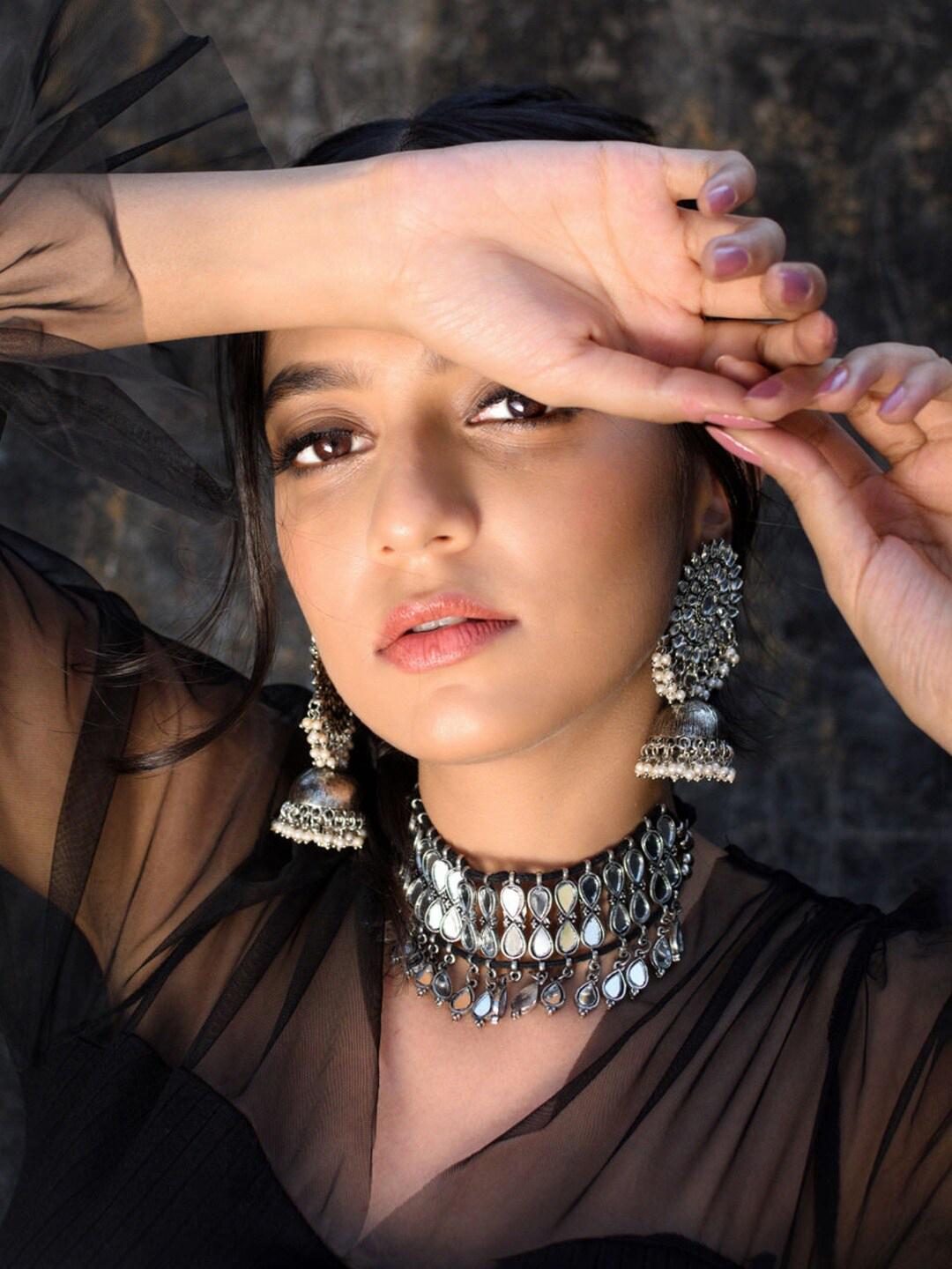 Buy Fida Silver Plated Mirror Necklace - Necklace And Chains for Women ...